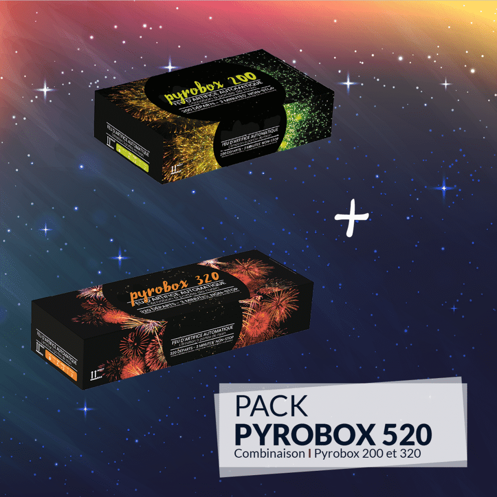 Feu d'artifice Pyrobox 1000, un spectacle complet et sans formalité